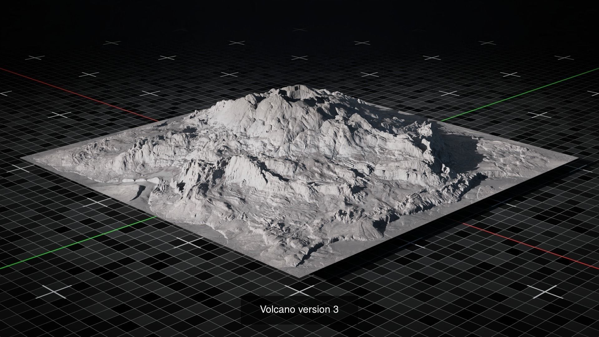 Volcano Landscape Terrain Assets 3D Model Collection | CGTrader