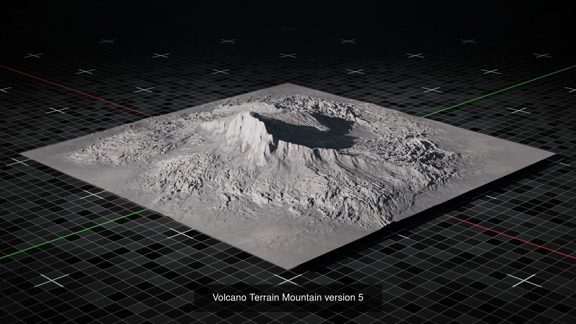 Volcano Landscape Terrain Assets 3D Model Collection | CGTrader