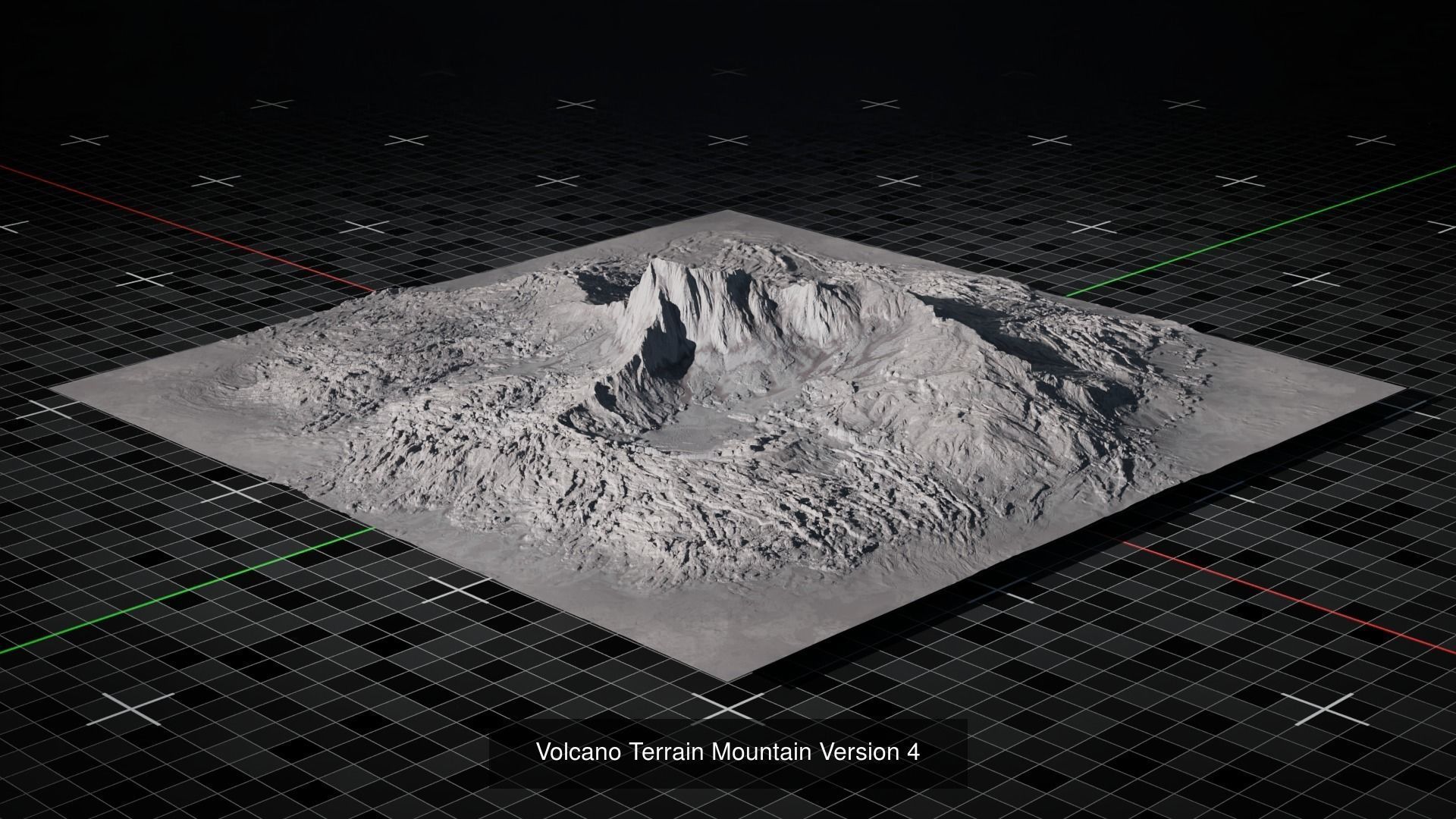 Volcano Landscape Terrain Assets 3D Model Collection | CGTrader
