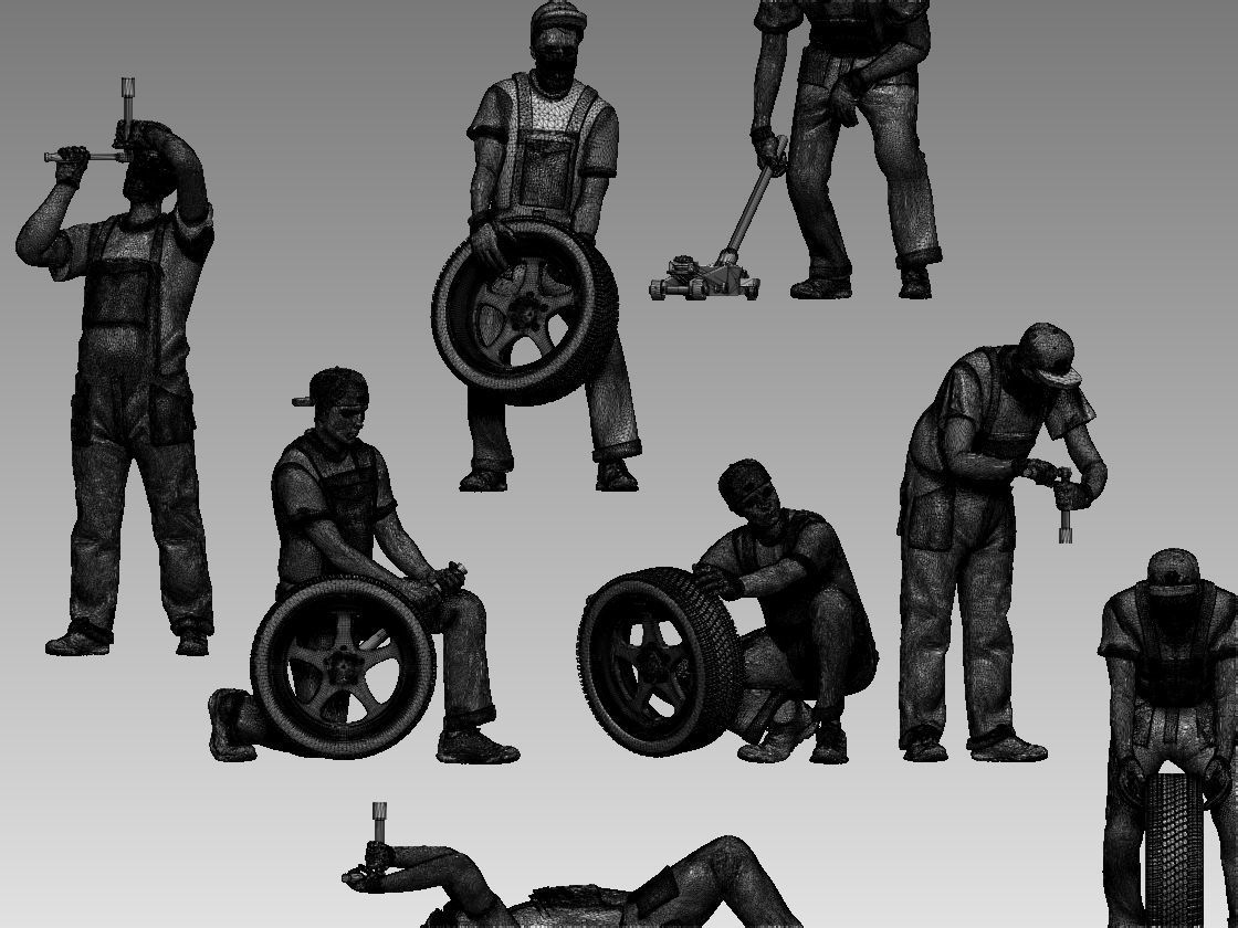 auto repair shop 3D model 3D printable | CGTrader