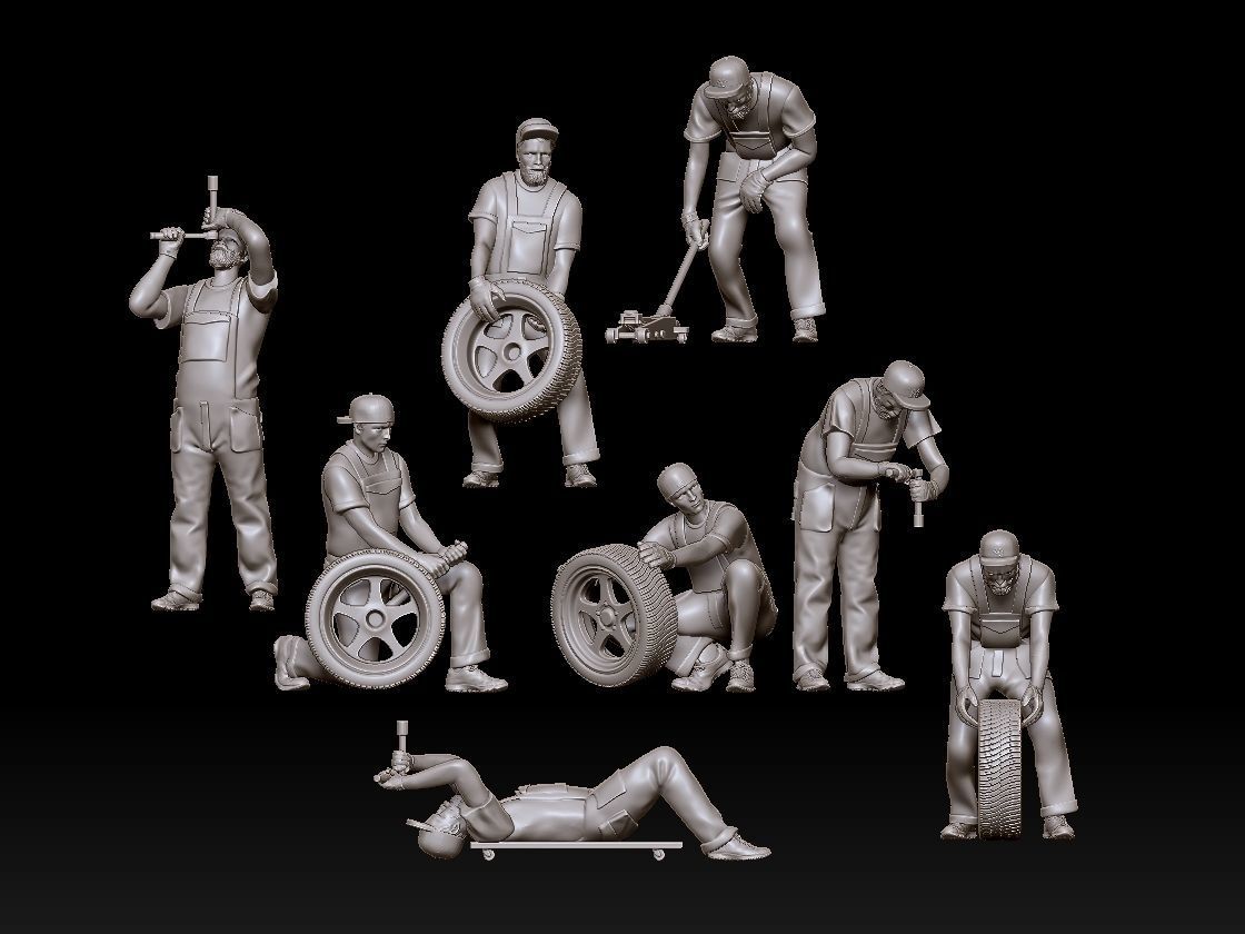 auto repair shop 3D model 3D printable | CGTrader
