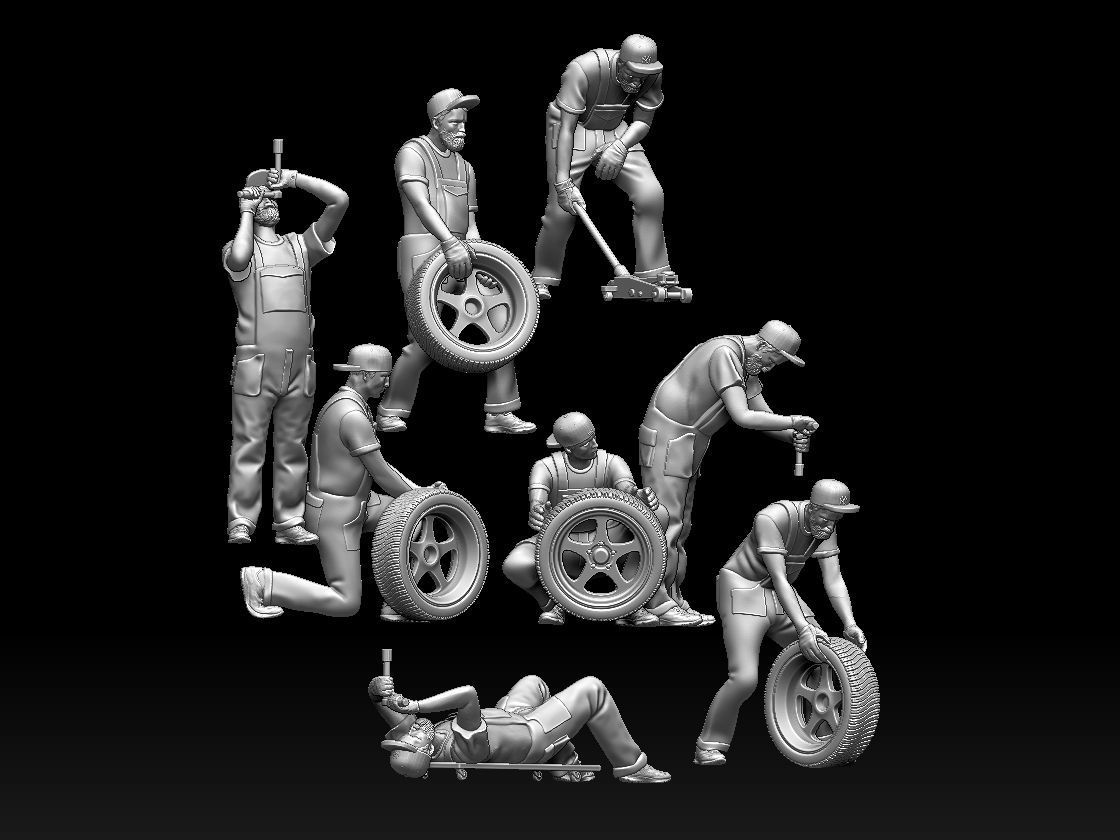 auto repair shop 3D model 3D printable | CGTrader