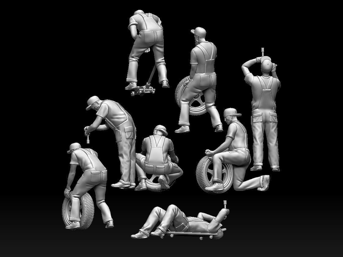 auto repair shop 3D model 3D printable | CGTrader