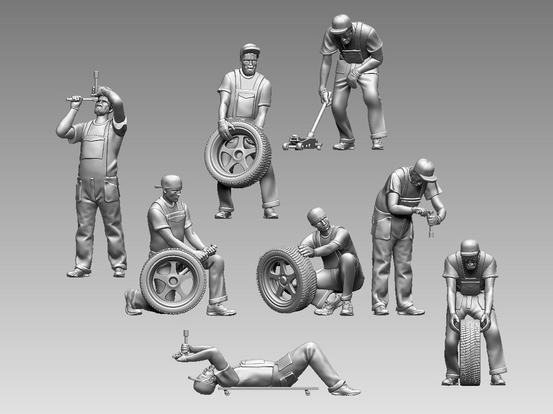 auto repair shop 3D model 3D printable | CGTrader