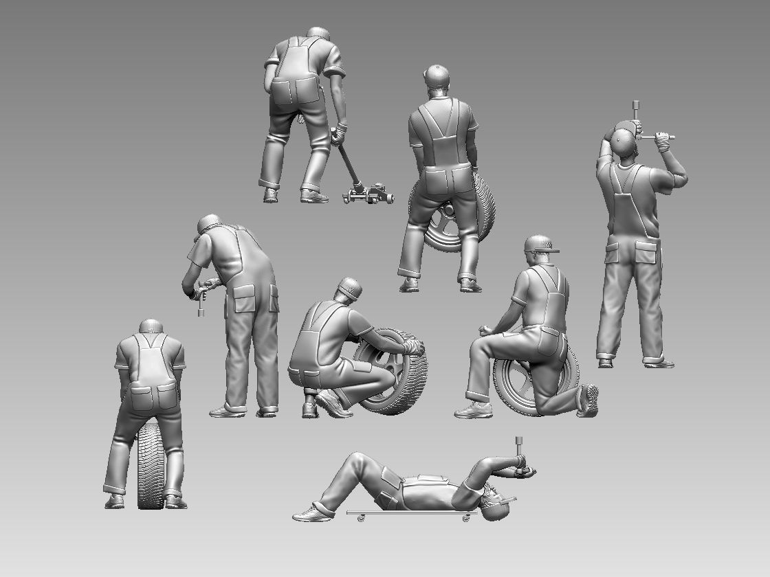 auto repair shop 3D model 3D printable | CGTrader