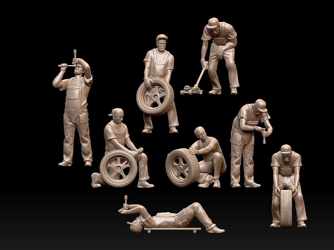 auto repair shop 3D model 3D printable | CGTrader