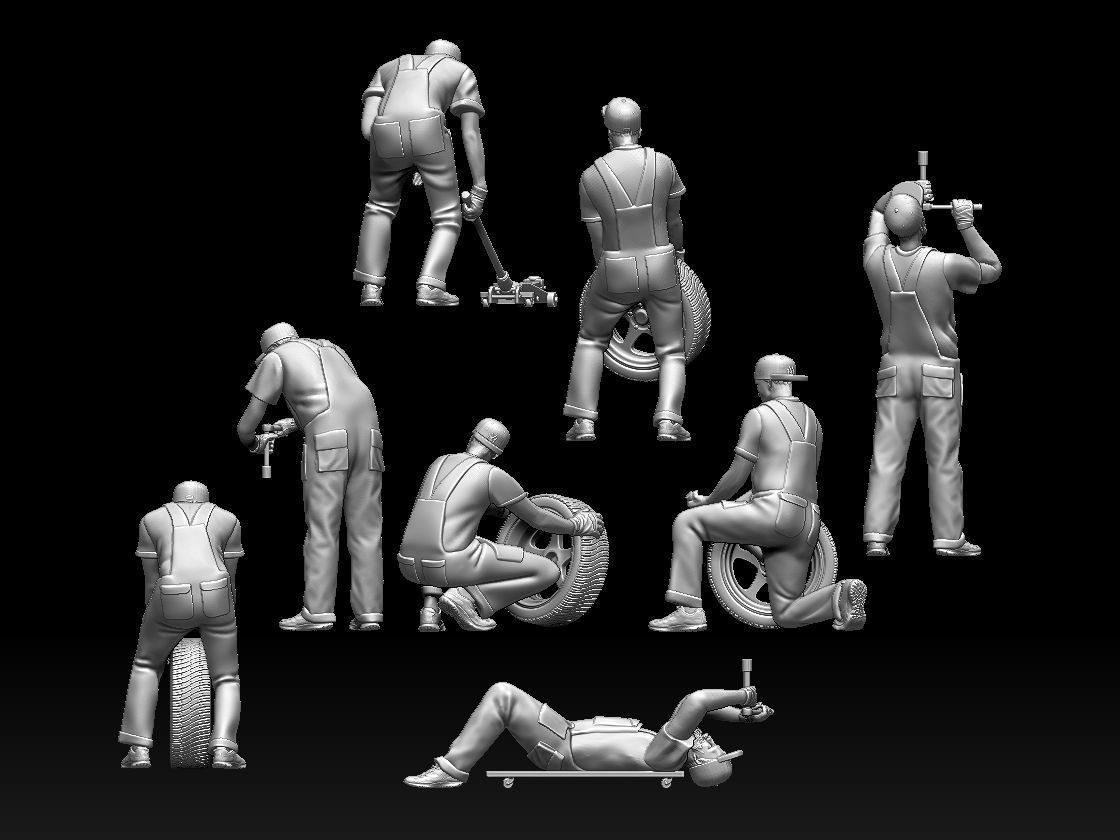 auto repair shop 3D model 3D printable | CGTrader