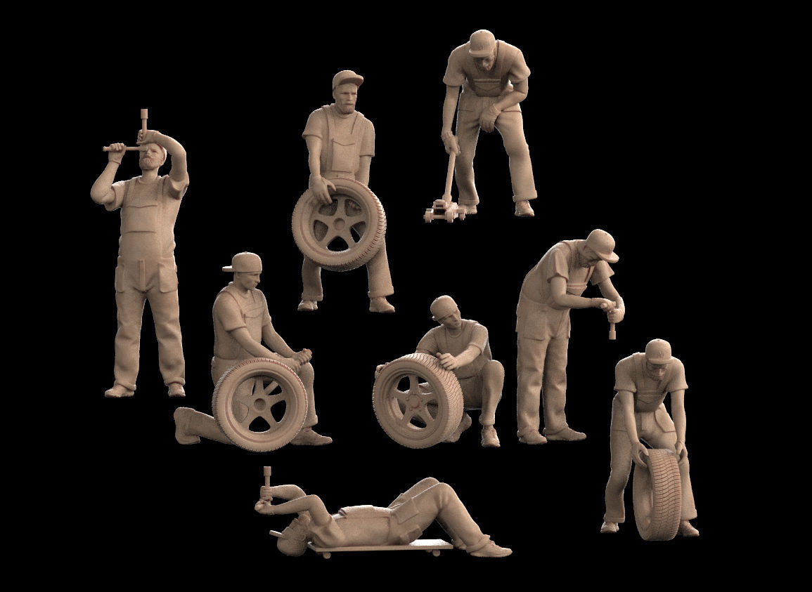 auto repair shop 3D model 3D printable | CGTrader