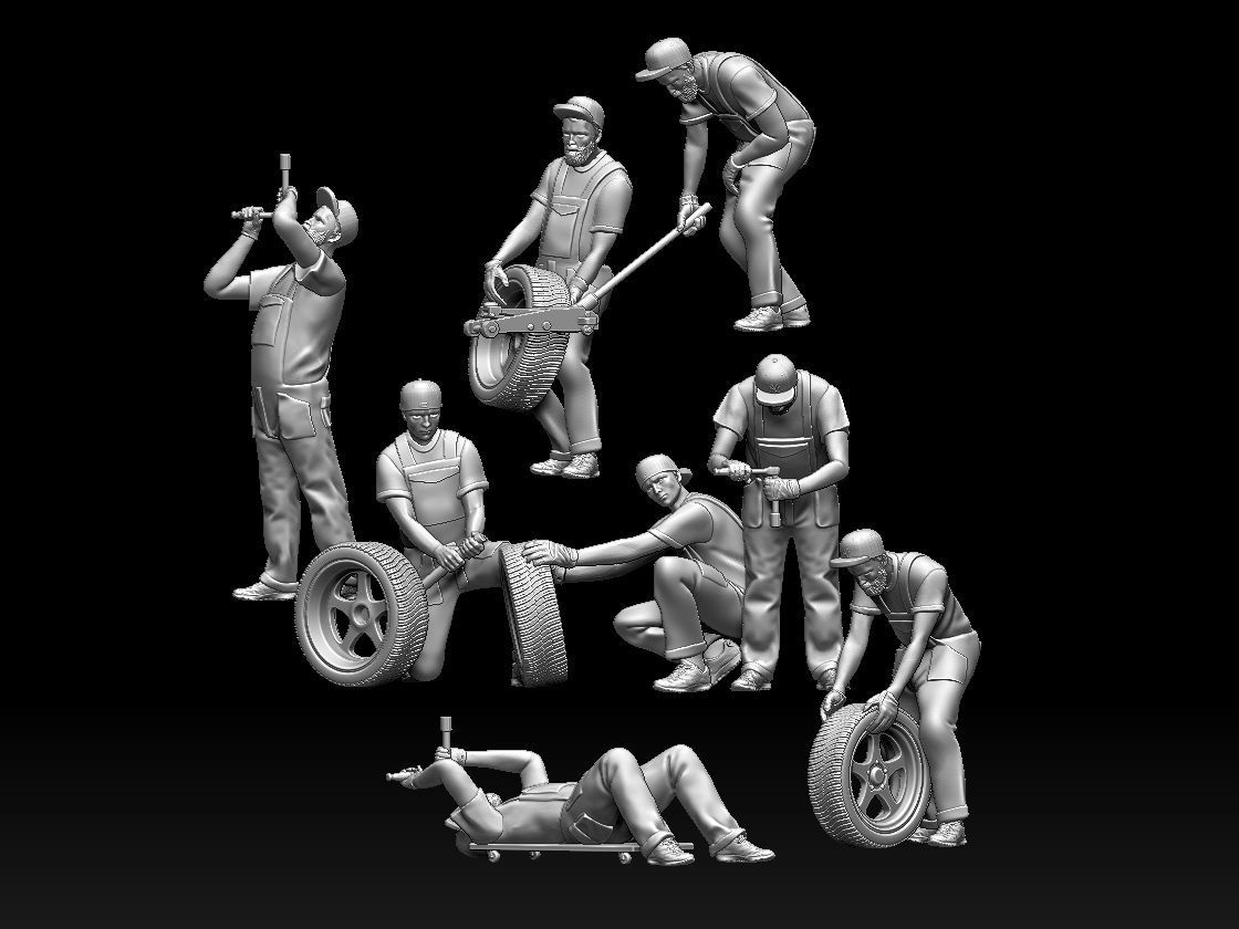 auto repair shop 3D model 3D printable | CGTrader