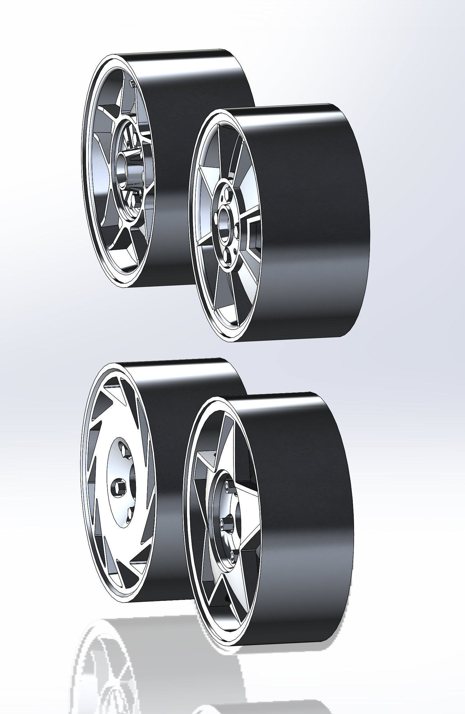Set of rims for scale models 3D model 3D printable | CGTrader