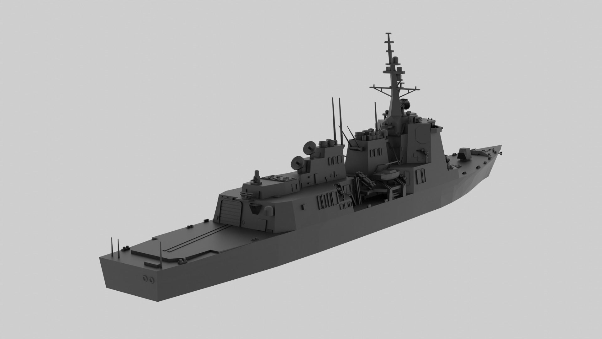JS Ashigara - Model for small scale printing 3D model 3D printable ...