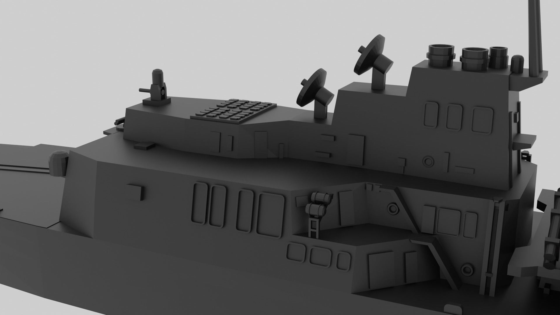 JS Ashigara - Model for small scale printing 3D model 3D printable | CGTrader