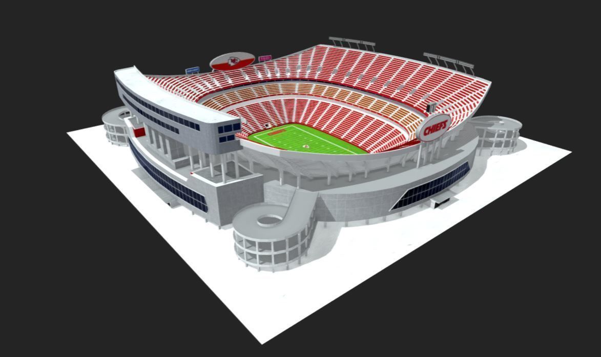 Arrowhead Stadium 3D 3D model | CGTrader