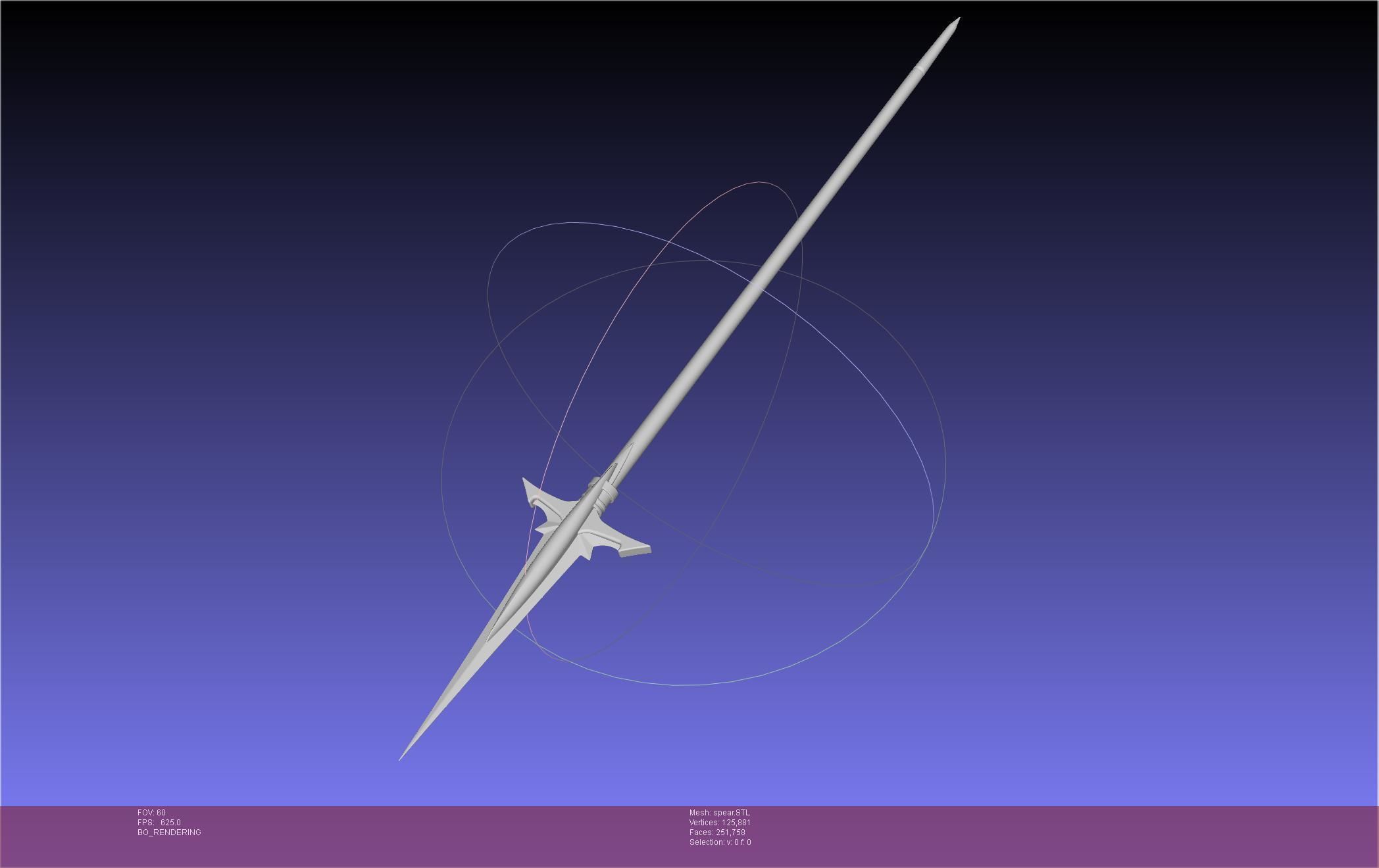 Fate Achilles Spear Printable Assembly 3D model 3D printable | CGTrader