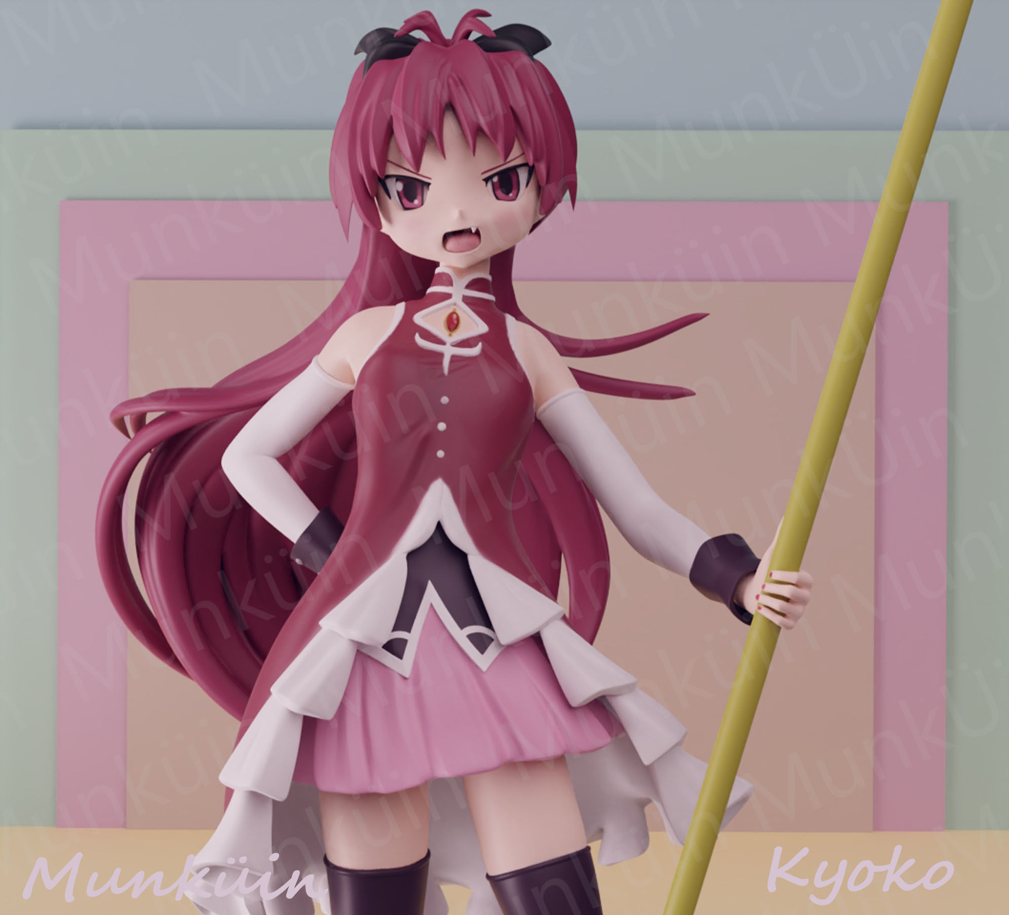 Kyoko Sakura Fan Art 3D model 3D printable | CGTrader