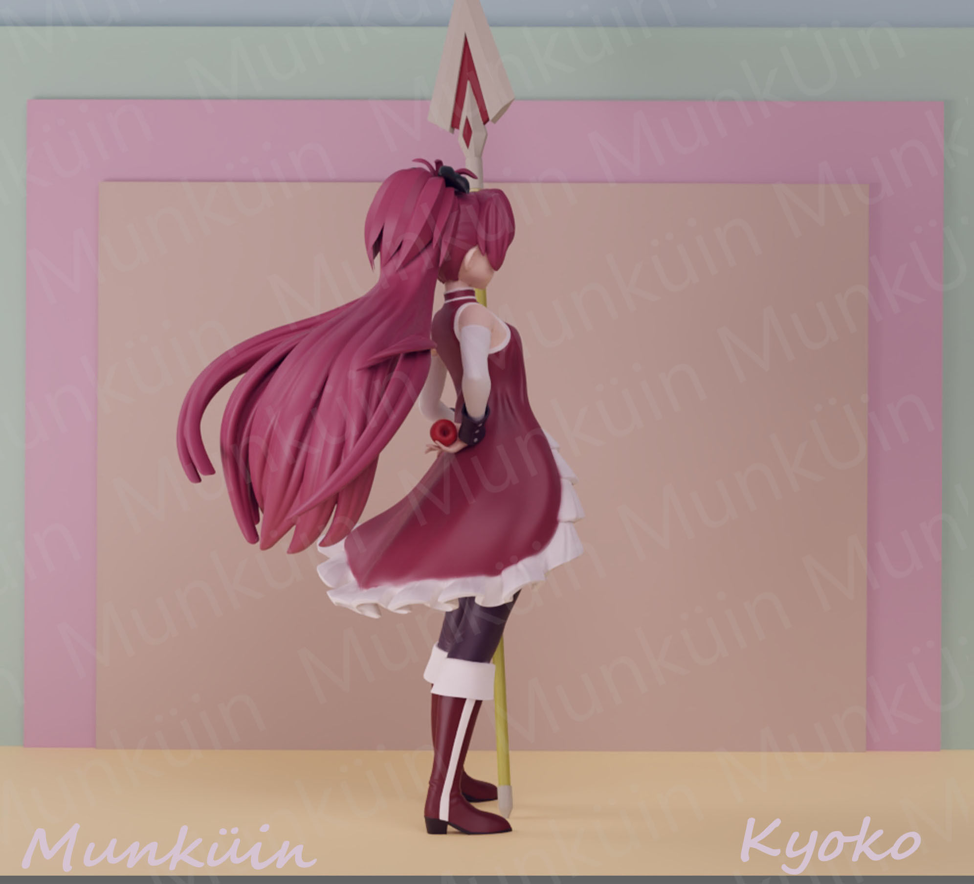 Kyoko Sakura Fan Art 3D model 3D printable | CGTrader