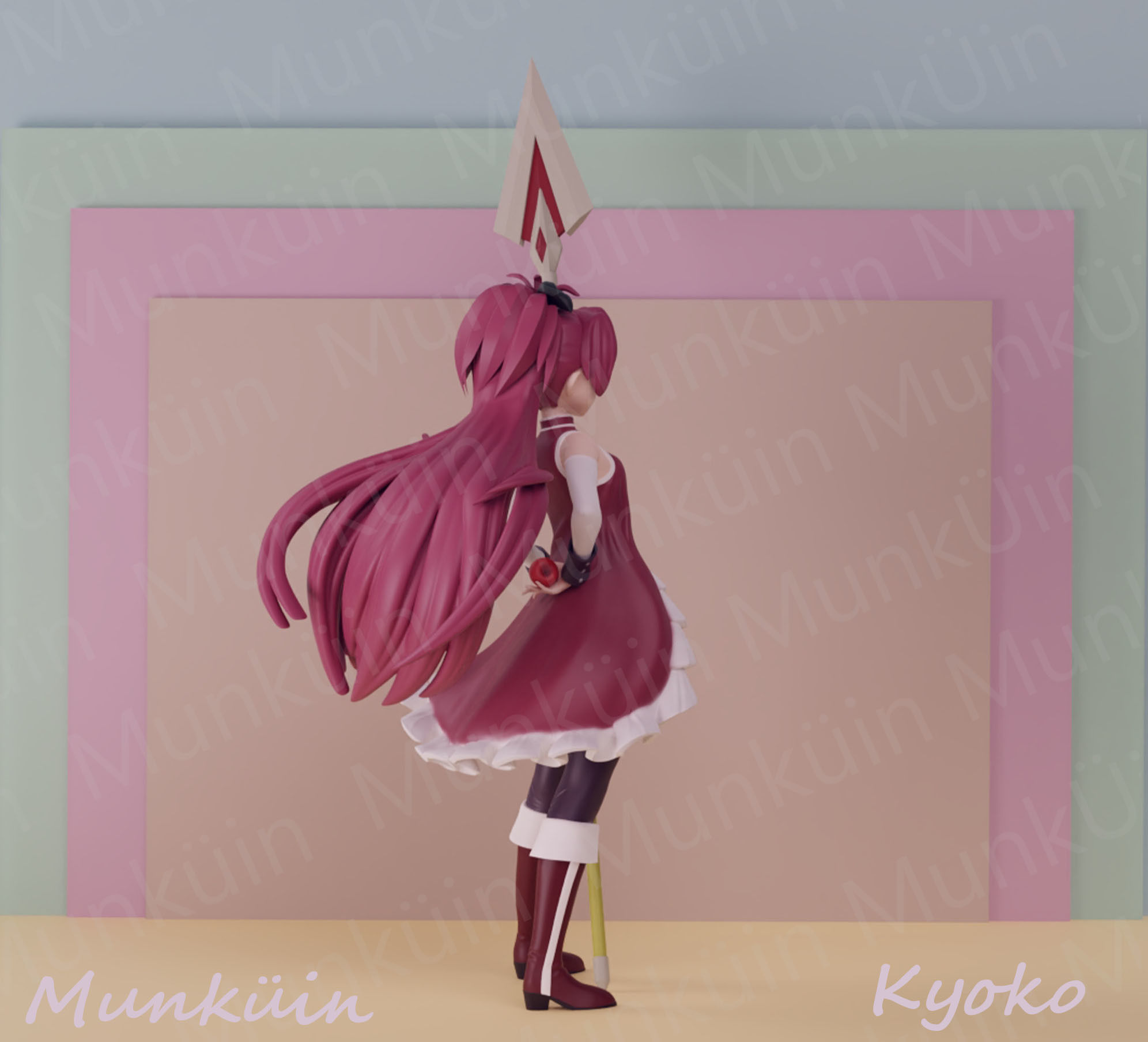 Kyoko Sakura Fan Art 3D model 3D printable | CGTrader