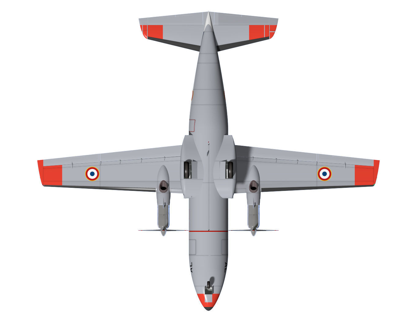 Nord-Aviation Nord 262 fregate 3D model | CGTrader