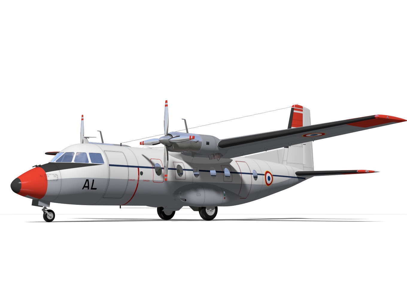 Nord-Aviation Nord 262 fregate 3D model | CGTrader