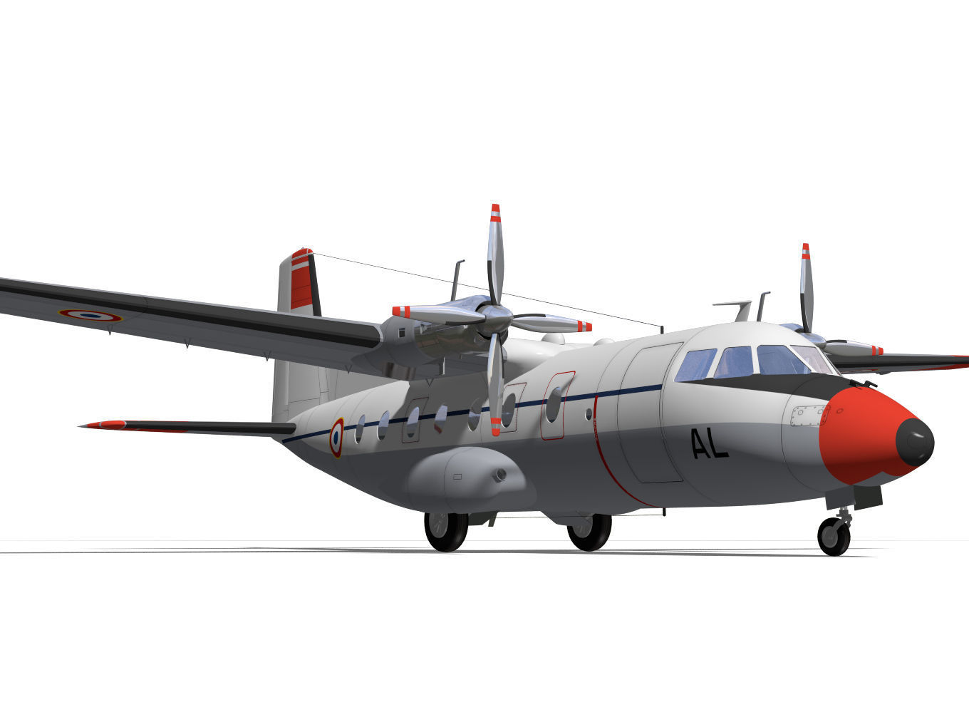 Nord-Aviation Nord 262 fregate 3D model | CGTrader