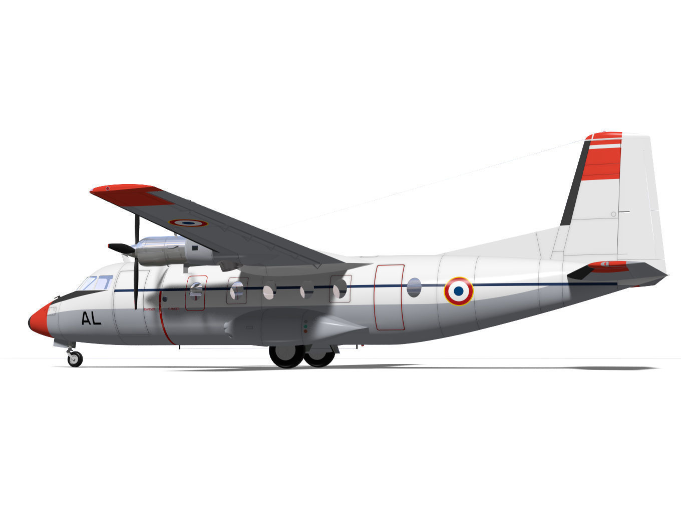 Nord-Aviation Nord 262 fregate 3D model | CGTrader