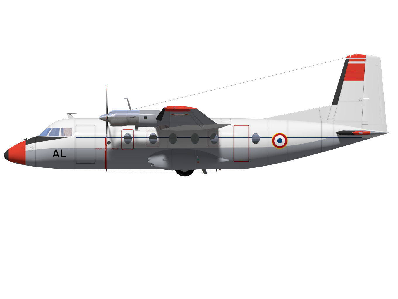 Nord-Aviation Nord 262 fregate 3D model | CGTrader