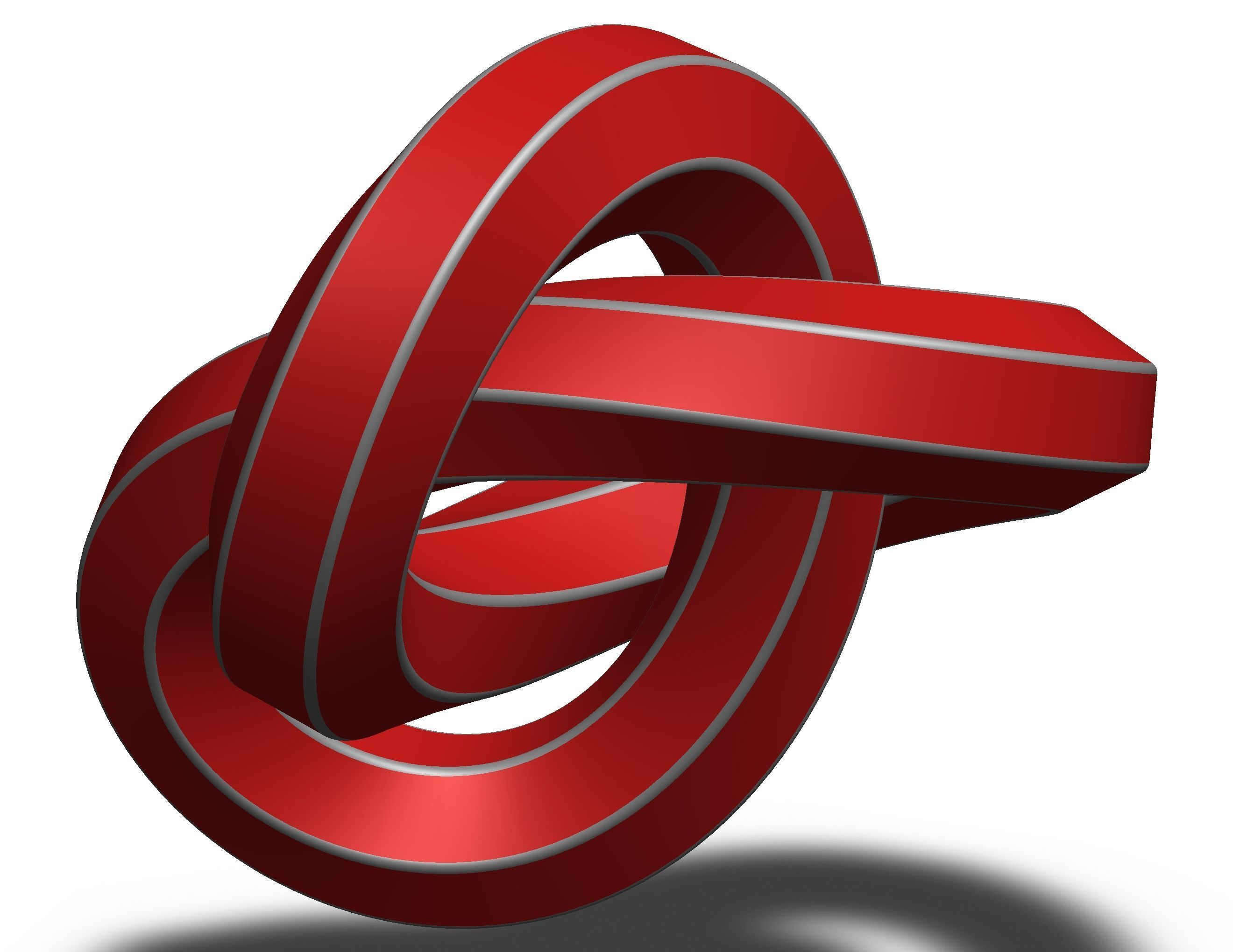 Wireframe Shape Hexagonal Trefoil Knot 3D model 3D printable | CGTrader