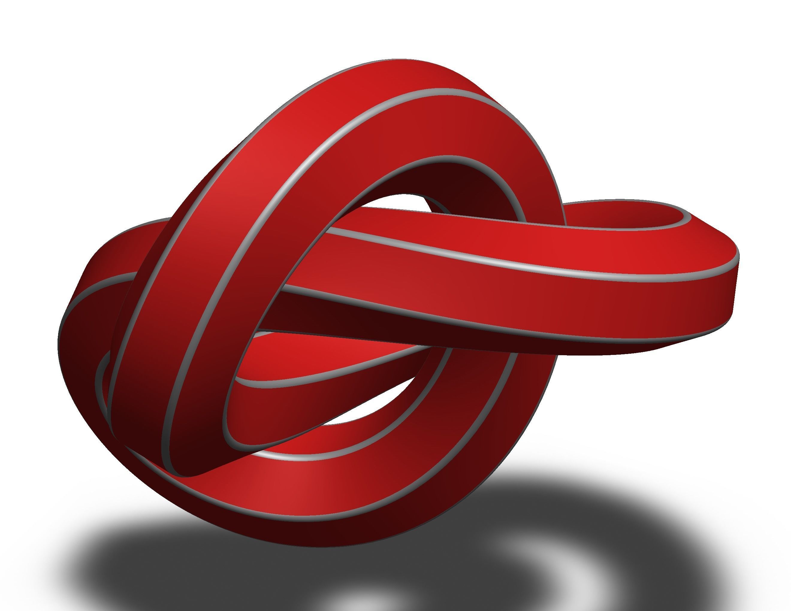 Wireframe Shape Hexagonal Trefoil Knot 3D model 3D printable | CGTrader