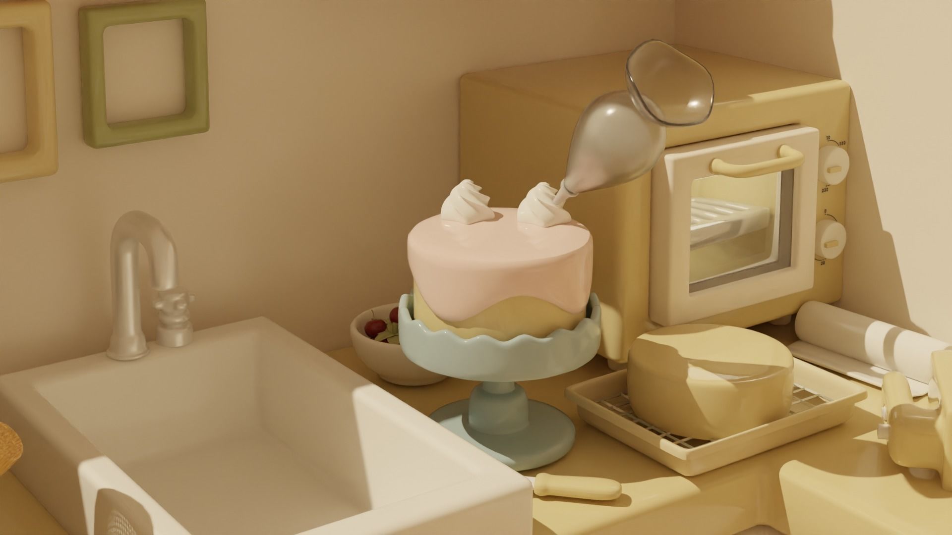 Cream Piping Bag Cozy Model by Poonsiri free VR / AR / low-poly 3D ...