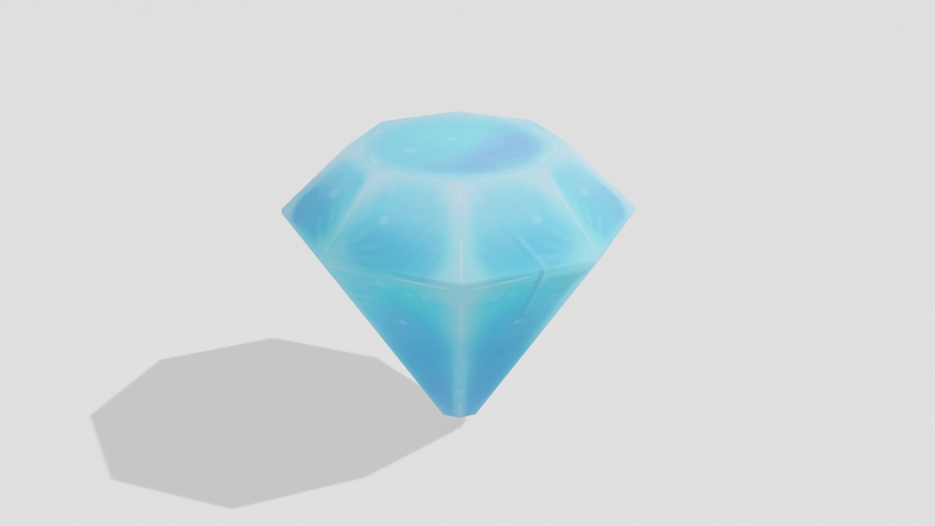 Blue Diamond - Hand Painted free 3D model | CGTrader