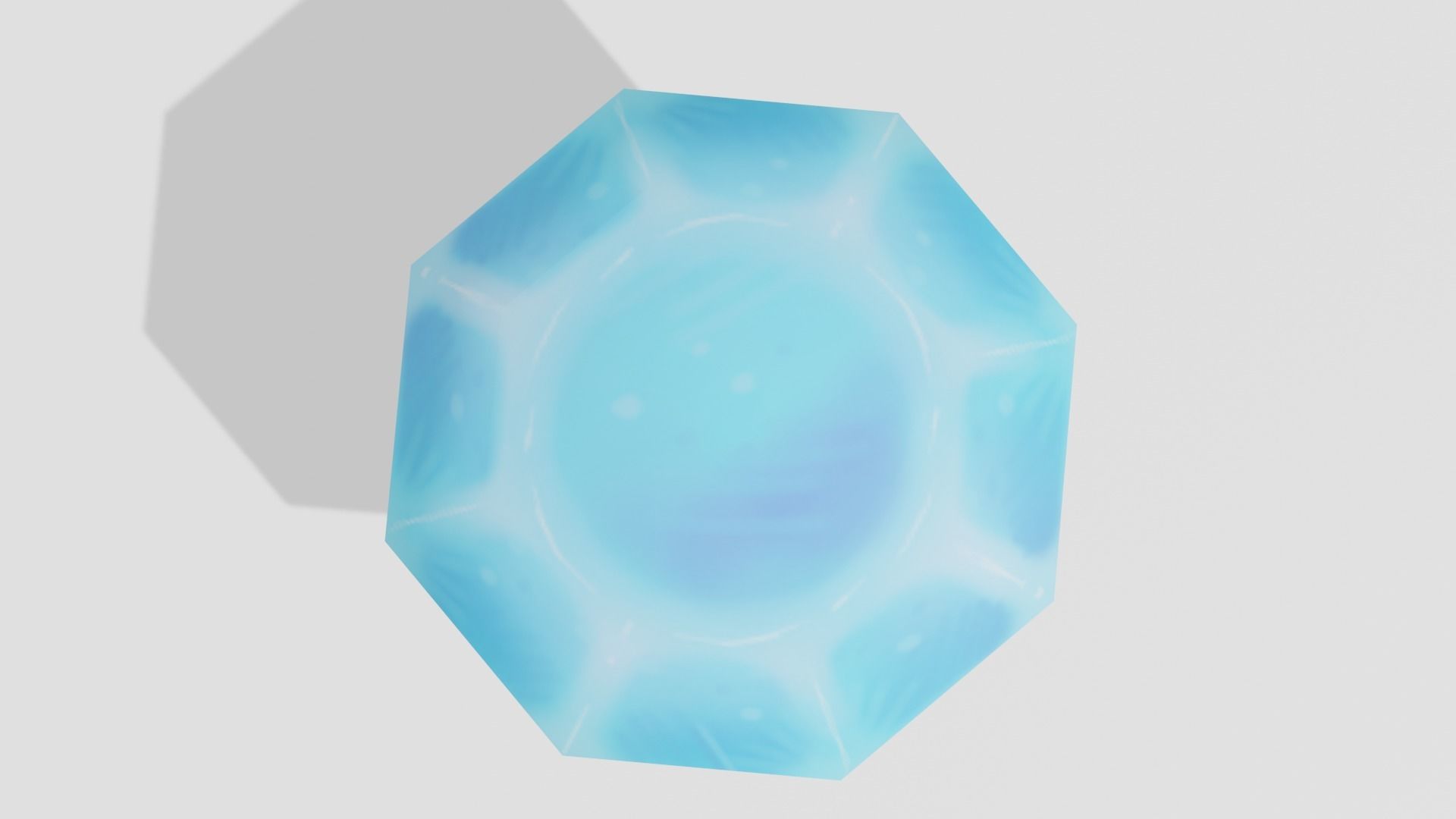 Blue Diamond - Hand Painted free 3D model | CGTrader