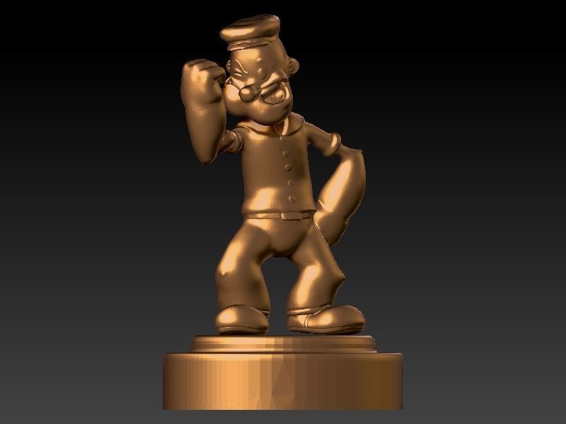 Popeye 3D model 3D printable | CGTrader