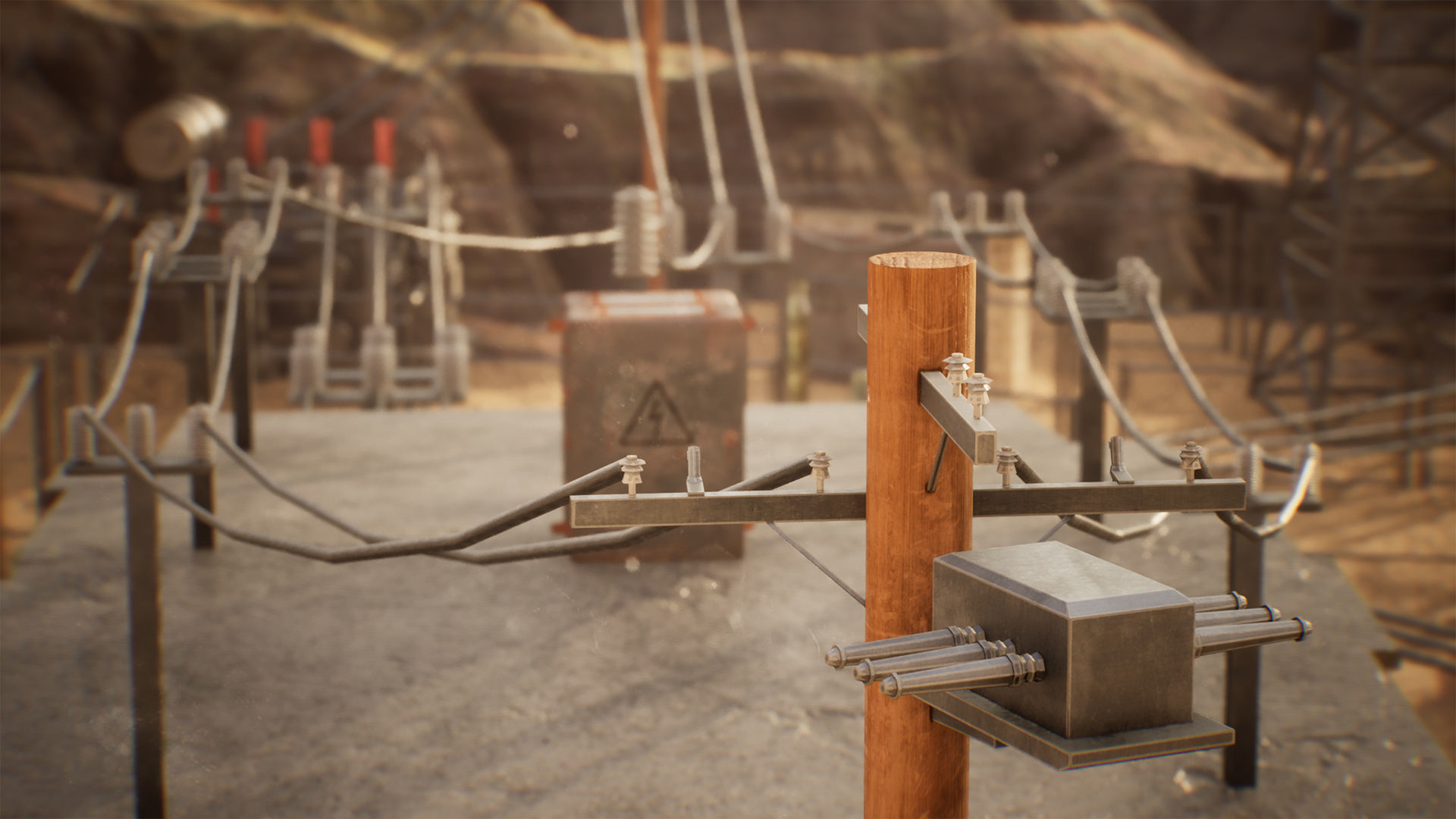 3D model Electrical Substation 34 Assets VR / AR / low-poly | CGTrader