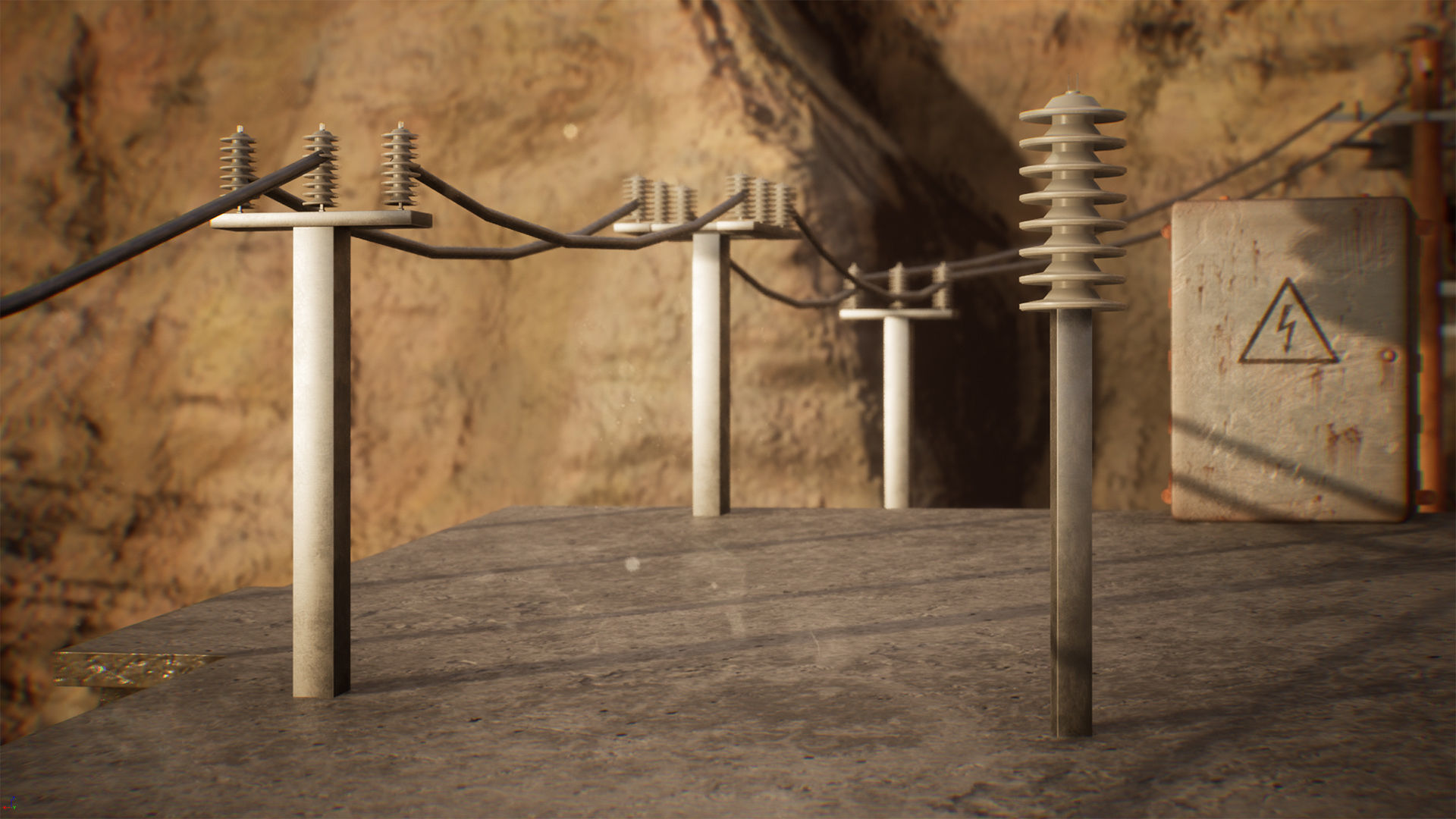 3D model Electrical Substation 34 Assets VR / AR / low-poly | CGTrader