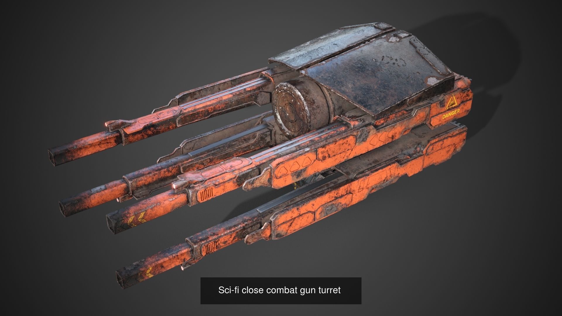 3D Model Collection Sci-fi gun turrets VR / AR / low-poly | CGTrader