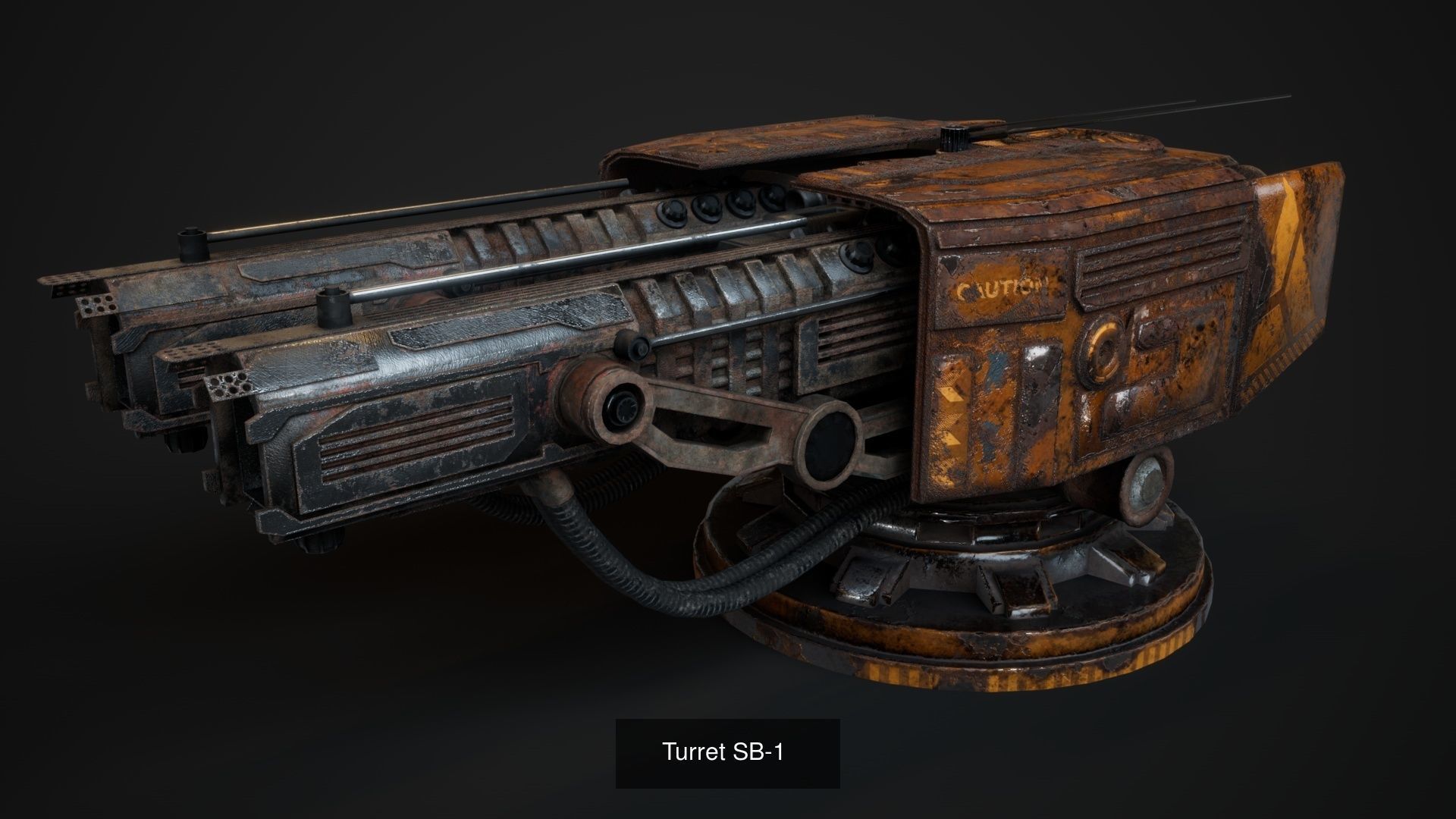 3D Model Collection Sci-fi gun turrets VR / AR / low-poly | CGTrader