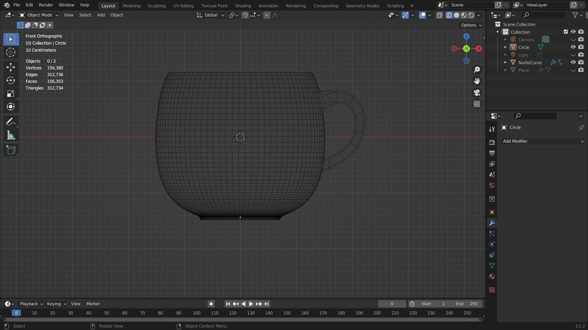 Simple cup with gradient colours free 3D model | CGTrader
