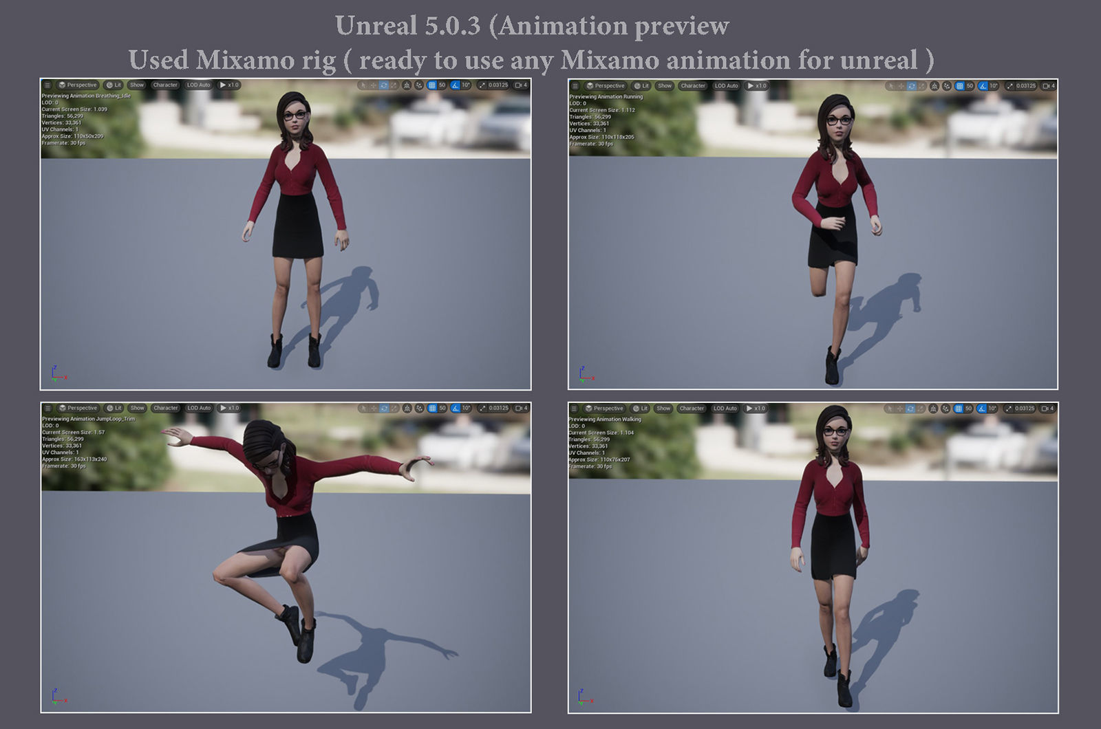 3D model Cartoon Girl Rig Ver 2 VR / AR / low-poly | CGTrader