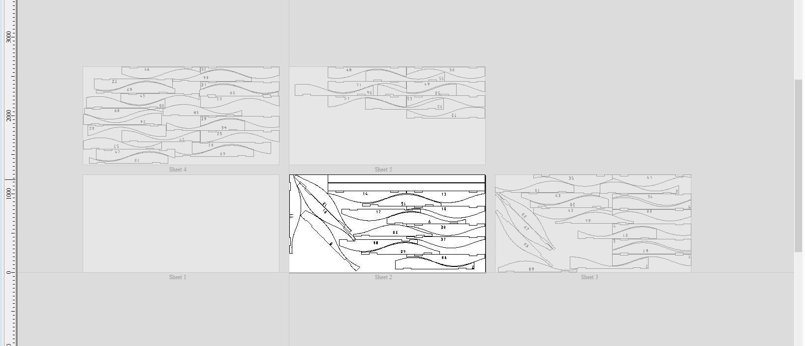 Wavy Curved Parametric Wall Panel Model and Cnc File 3D model | CGTrader