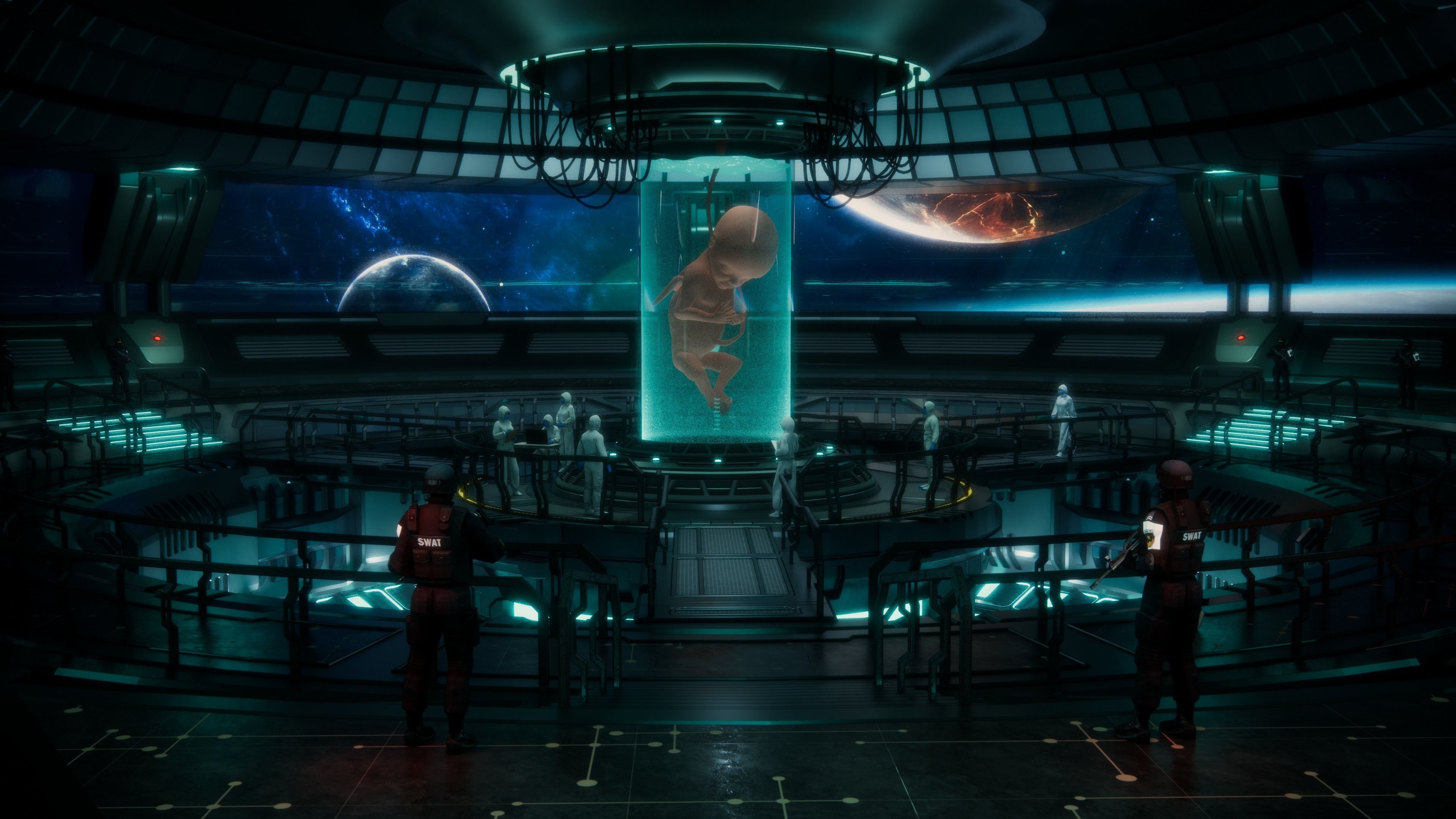 3D model Creating Angel Space Station VR / AR / low-poly | CGTrader