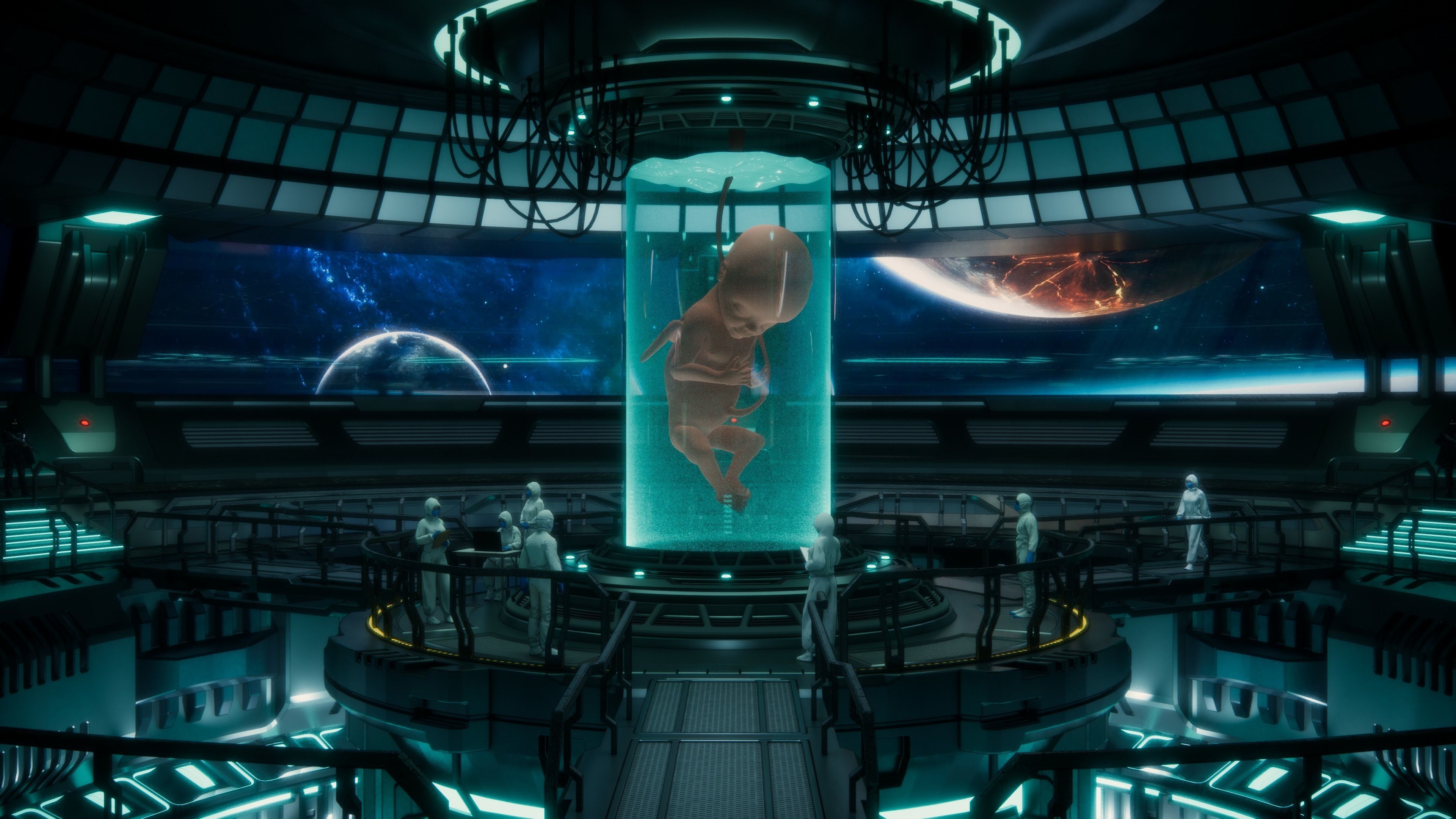 3D model Creating Angel Space Station VR / AR / low-poly | CGTrader