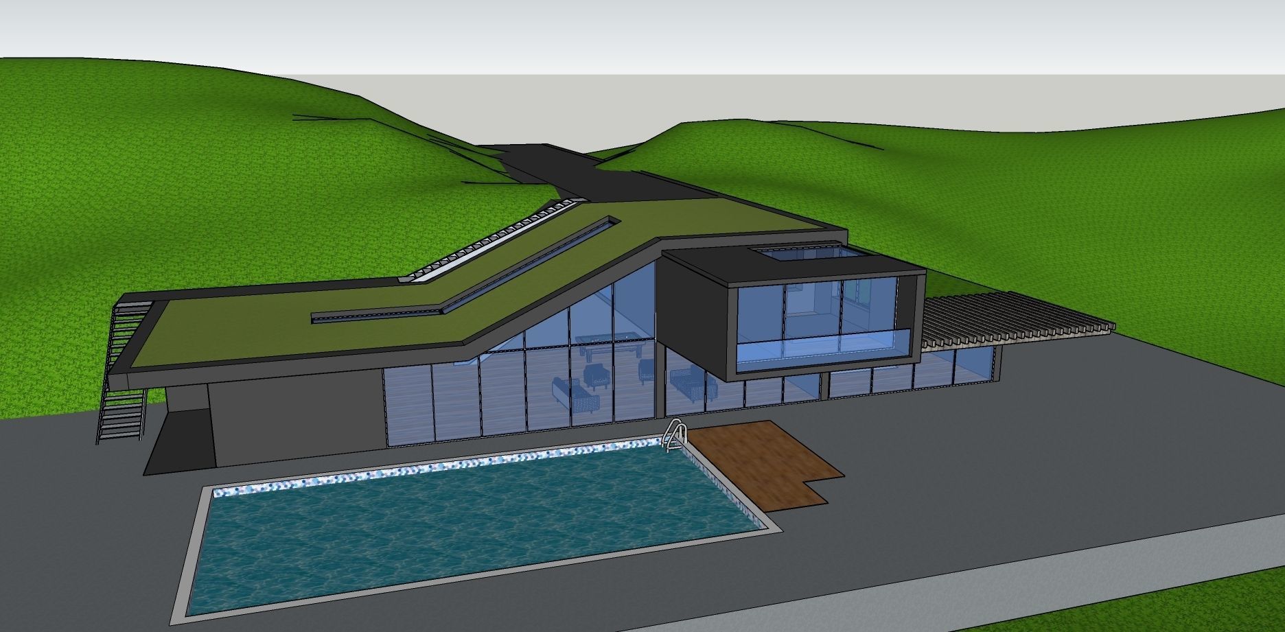 Villa in the forest Modeled in SketchUp and Rendered with Lumion 3D model | CGTrader