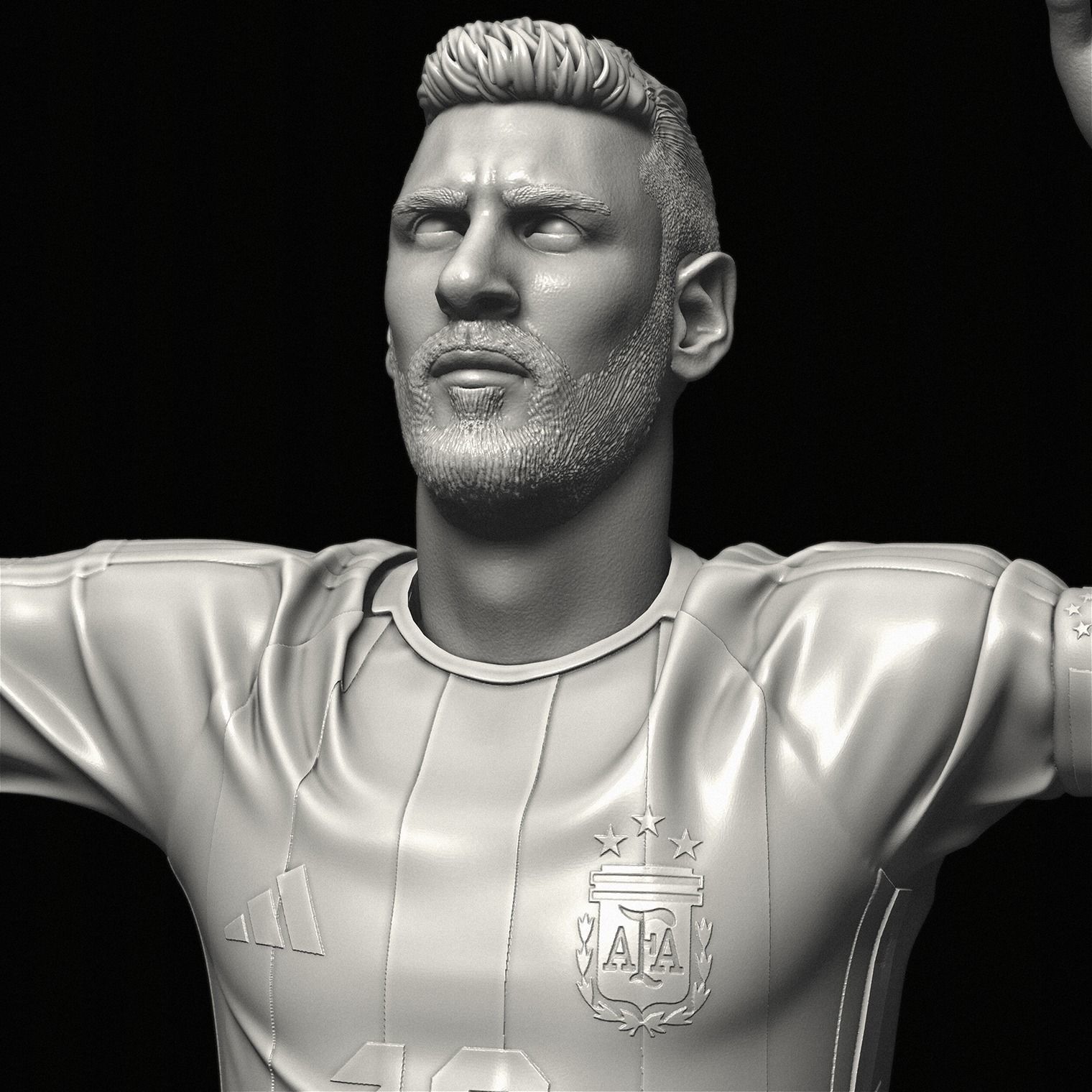 Lionel Messi - Argentina World Champion 2022 3D model 3D printable ...