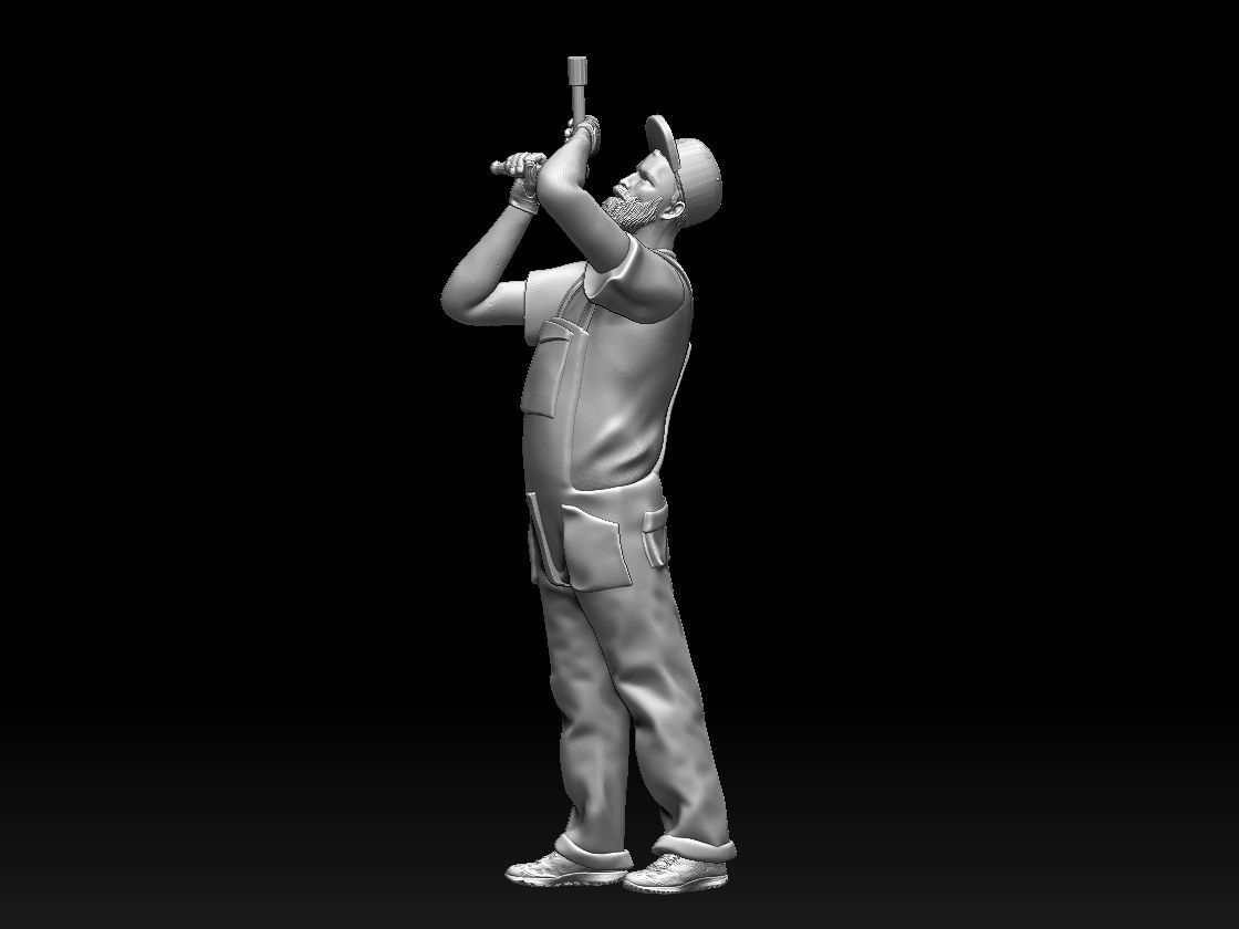 mechanic 3D model 3D printable | CGTrader