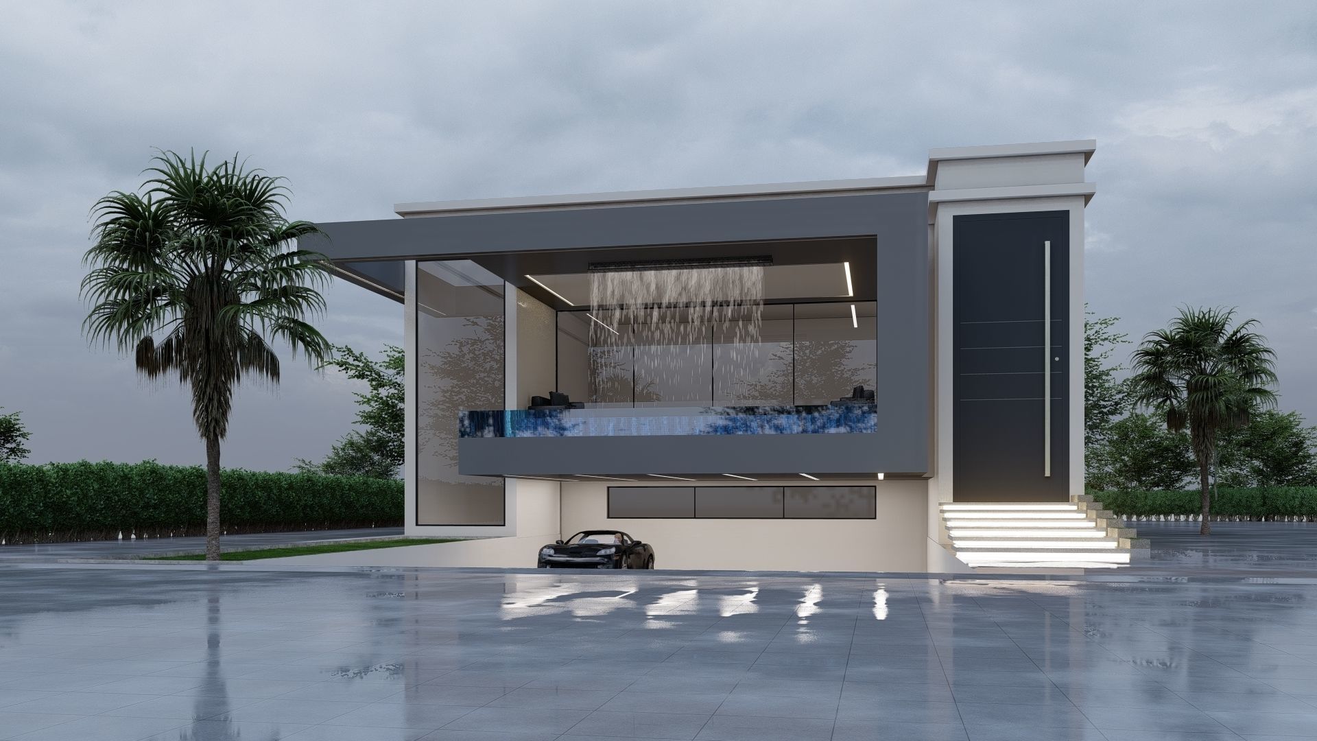 Modern Villa Modeled with SketchUp and Rendered with Lumion 3D model | CGTrader