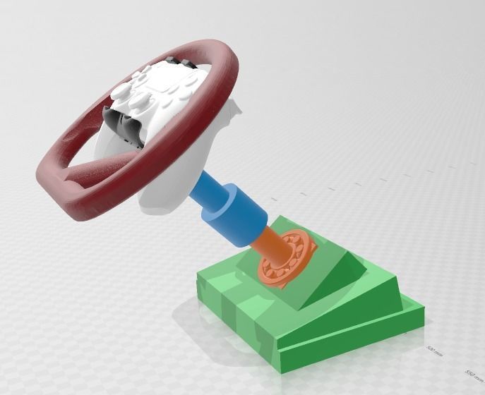 PS5 Dualsense Simulated Racing Steering Wheel 3D model 3D printable ...