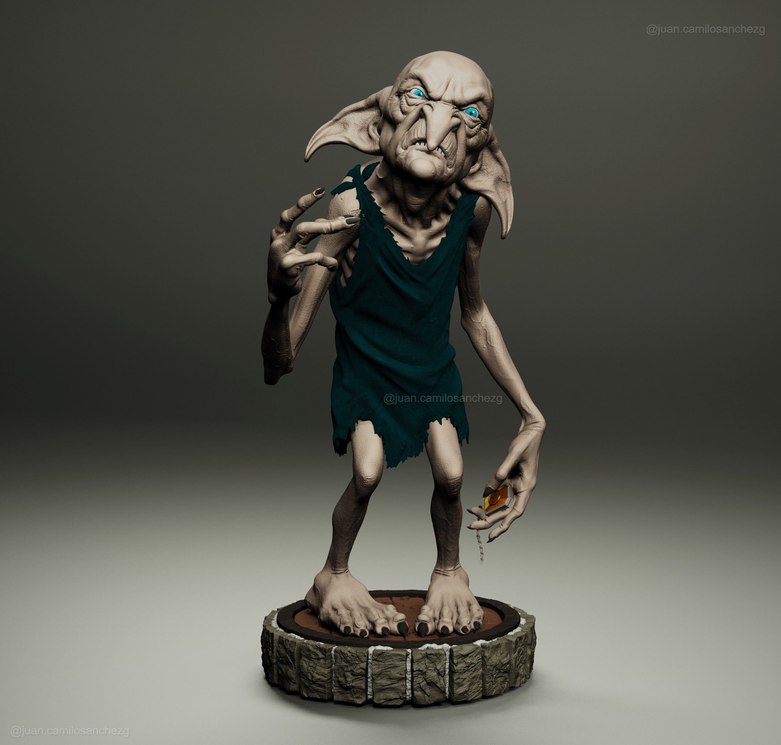 KREACHER HOUSE ELF HARRY POTTER MOVIE 3D model 3D printable | CGTrader