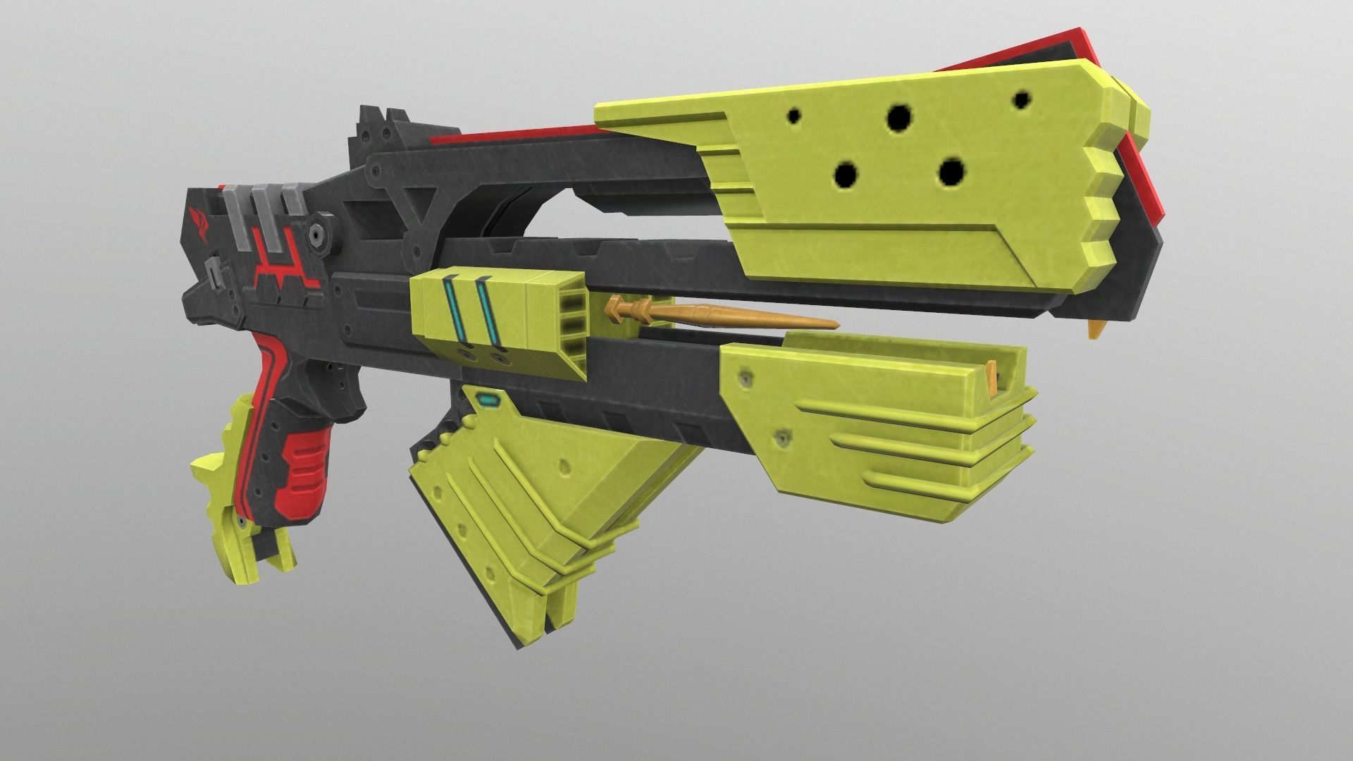 3D model Beam Gun Level 5 VR / AR / low-poly | CGTrader