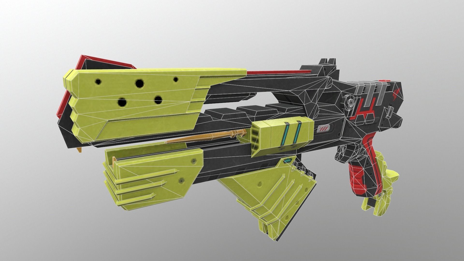 3D model Beam Gun Level 5 VR / AR / low-poly | CGTrader