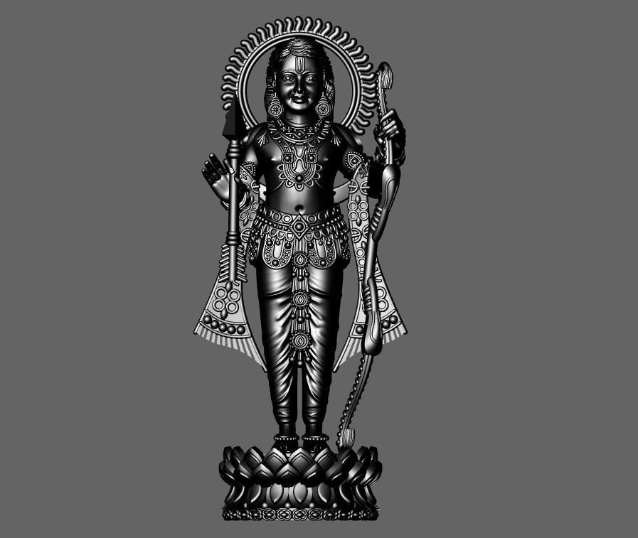 RAM LALLA STL 3D MODEL 4K QUALITY ORIGINAL WITH BASE FILE 3D model ...